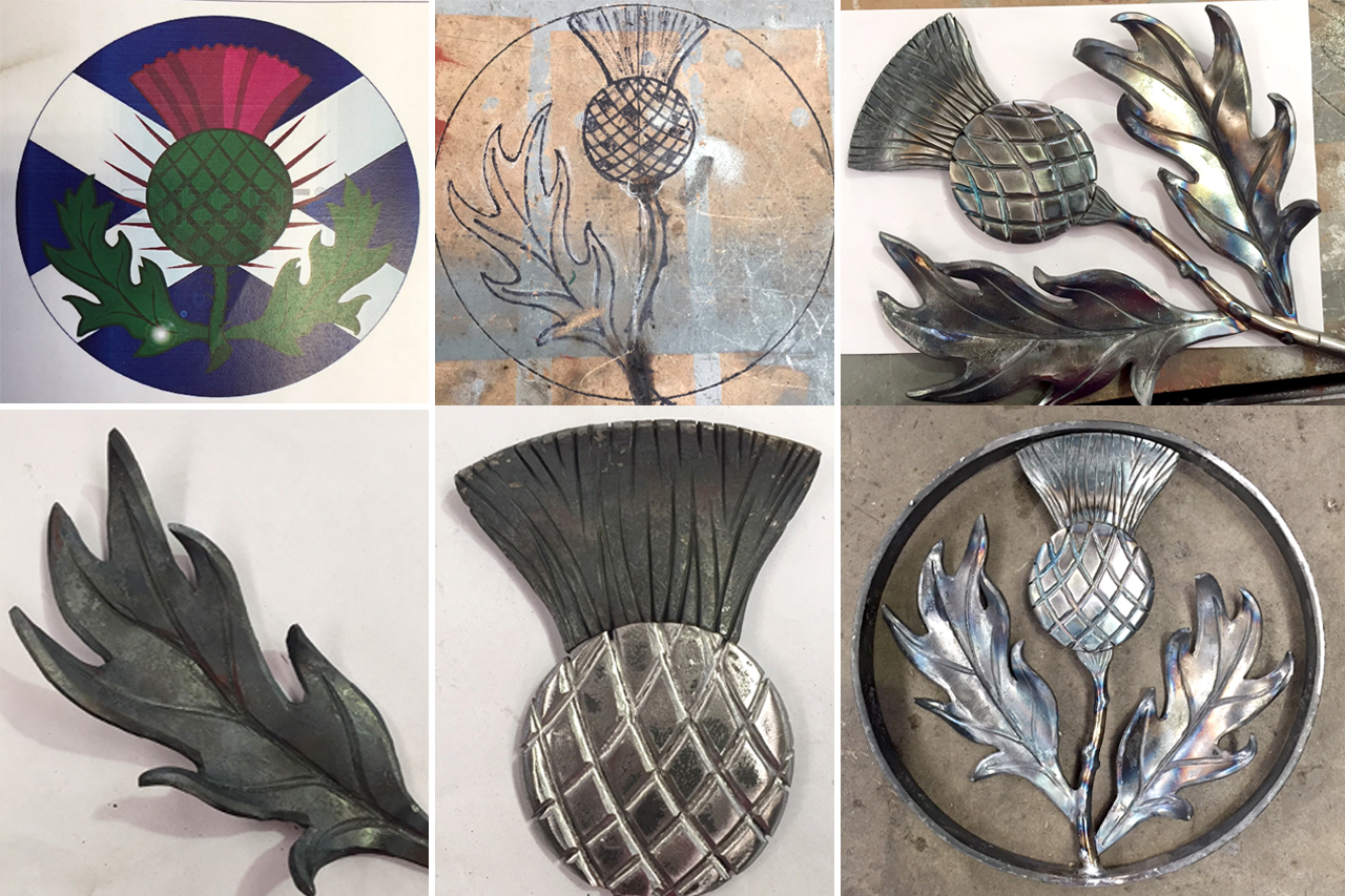 Handmade thistle motif, steps involved for creation – Andrew Turner LLP